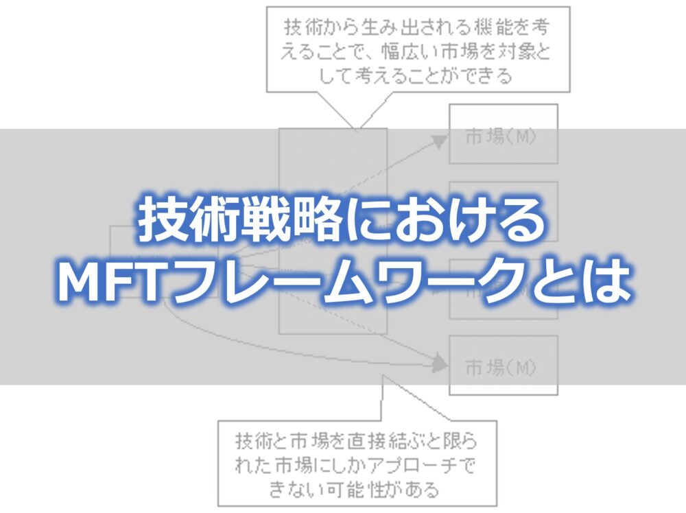 技術戦略におけるMFTフレームワークとは？研究・開発マネジメント手法｜ビジネスノート